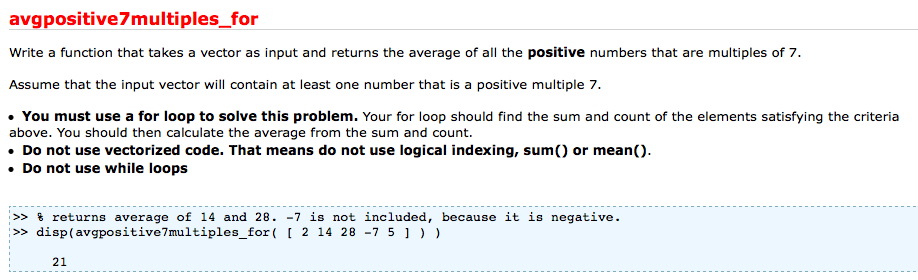 Solved Avgpositive7multiplesfor Write A Function That Takes 7495