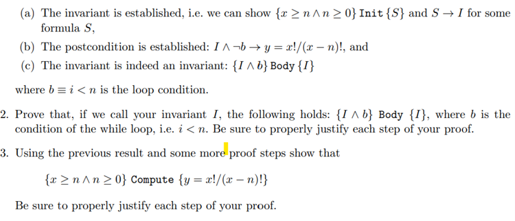 Solved Here Is A Difficult Question On Program Correctness