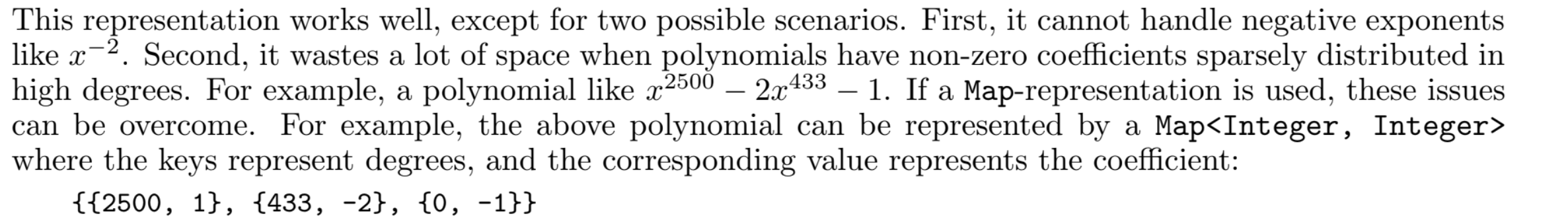 Solved How To Create A Map Based Polynomial In Java From A 6708