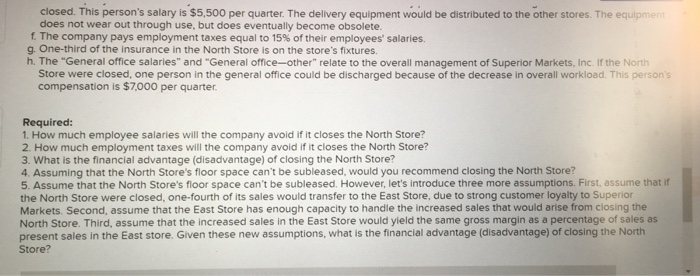 Solved Problem 12-26 Close or Retain a Store [LO12-2 | Chegg.com