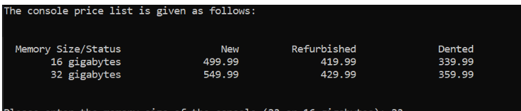 Solved Is There A Way To Use Setw To Line Up This Output 