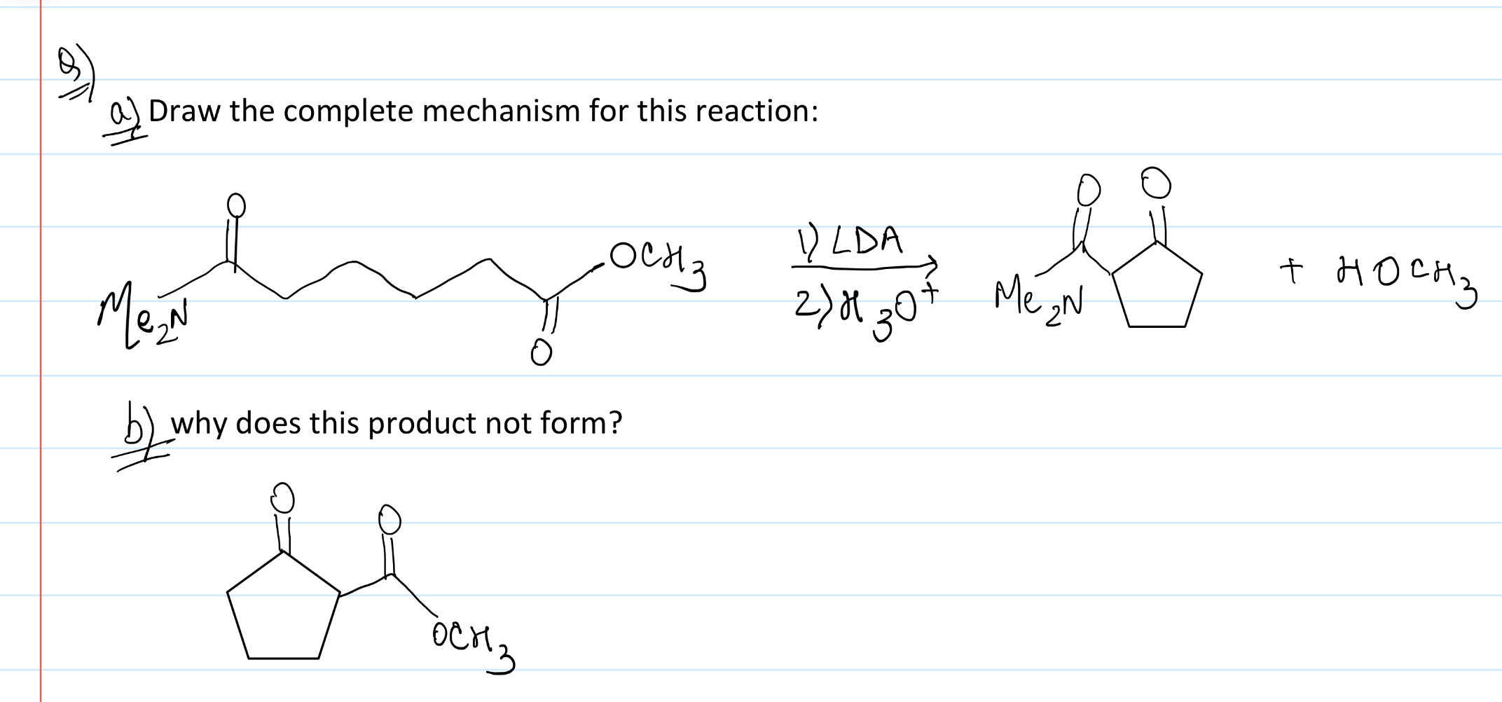 Solved a) Draw the complete mechanism for this reaction: Me2 | Chegg.com