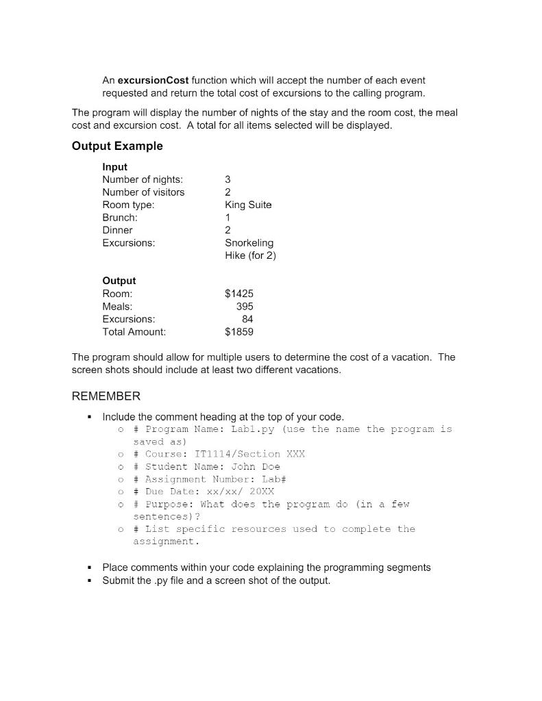 Solved Lab 4 - Functions SUBMTI original code in Python to | Chegg.com
