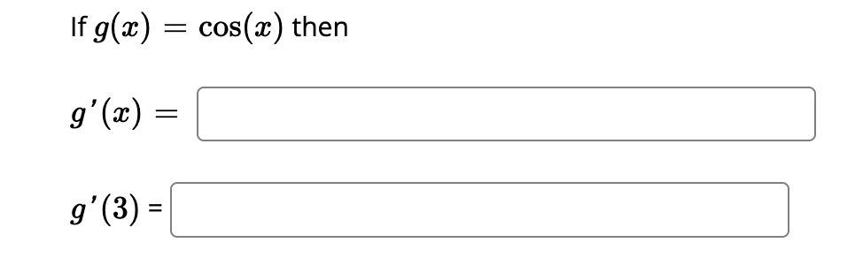 Solved (1) If f(x)=x7, then f′(x)= (2) If g(x)=−6x6, then | Chegg.com