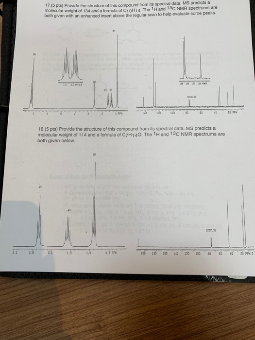 Solved 17 (5 pts) Provide molecular the structure of this | Chegg.com