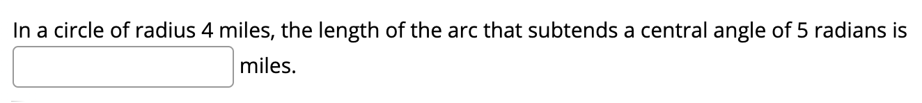 Solved On a circle of radius 9 feet, what angle would | Chegg.com