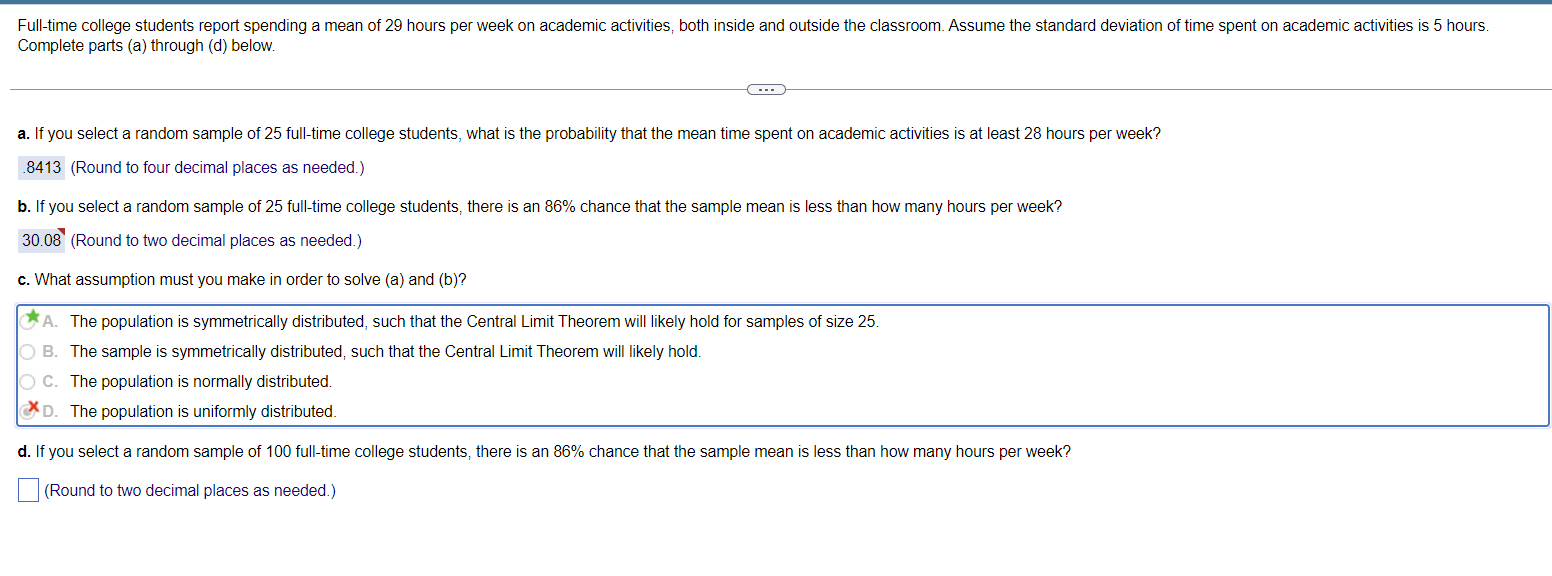 Solved Complete parts (a) through (d) below. a. If you | Chegg.com