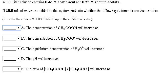 Solved A 1.00 liter solution contains 0.46 M acetic acid and | Chegg.com