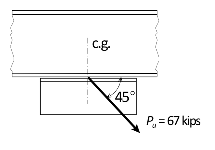 Solved A WT section is to be used to connect a double angle | Chegg.com