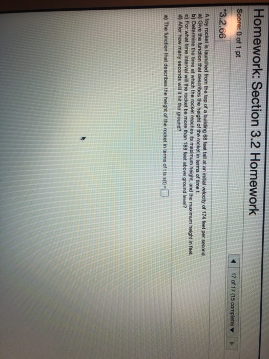 Solved Homework Section 3 2 Homework 0 Of 1 Pt 3 2 66