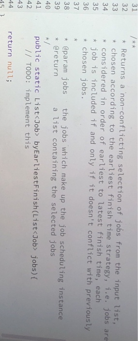 Solved Please implement the TODO by Java with comments and | Chegg.com