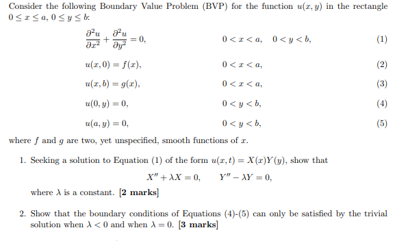 Solved Consider the following Boundary Value Problem (BVP) | Chegg.com
