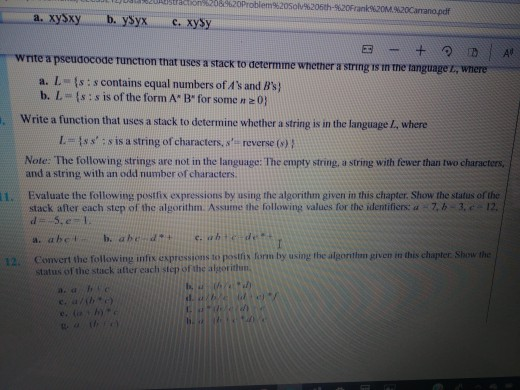 Solved chapter 6 exercise 11 page 219 (book: data | Chegg.com