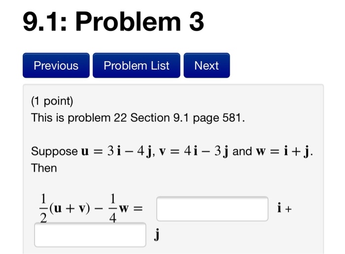 Solved 9.1: Problem Previous Problem List Next (1 point) | Chegg.com