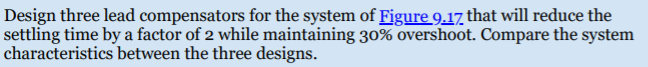Solved a Design a lag-lead compensator for the system of | Chegg.com