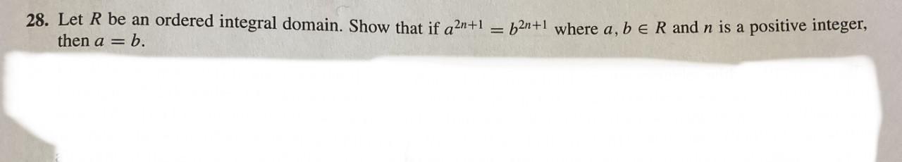 Solved 28. Let R be an ordered integral domain. Show that if | Chegg.com