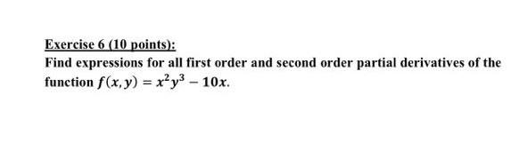 Solved Exercise 6 (10 points): Find expressions for all | Chegg.com