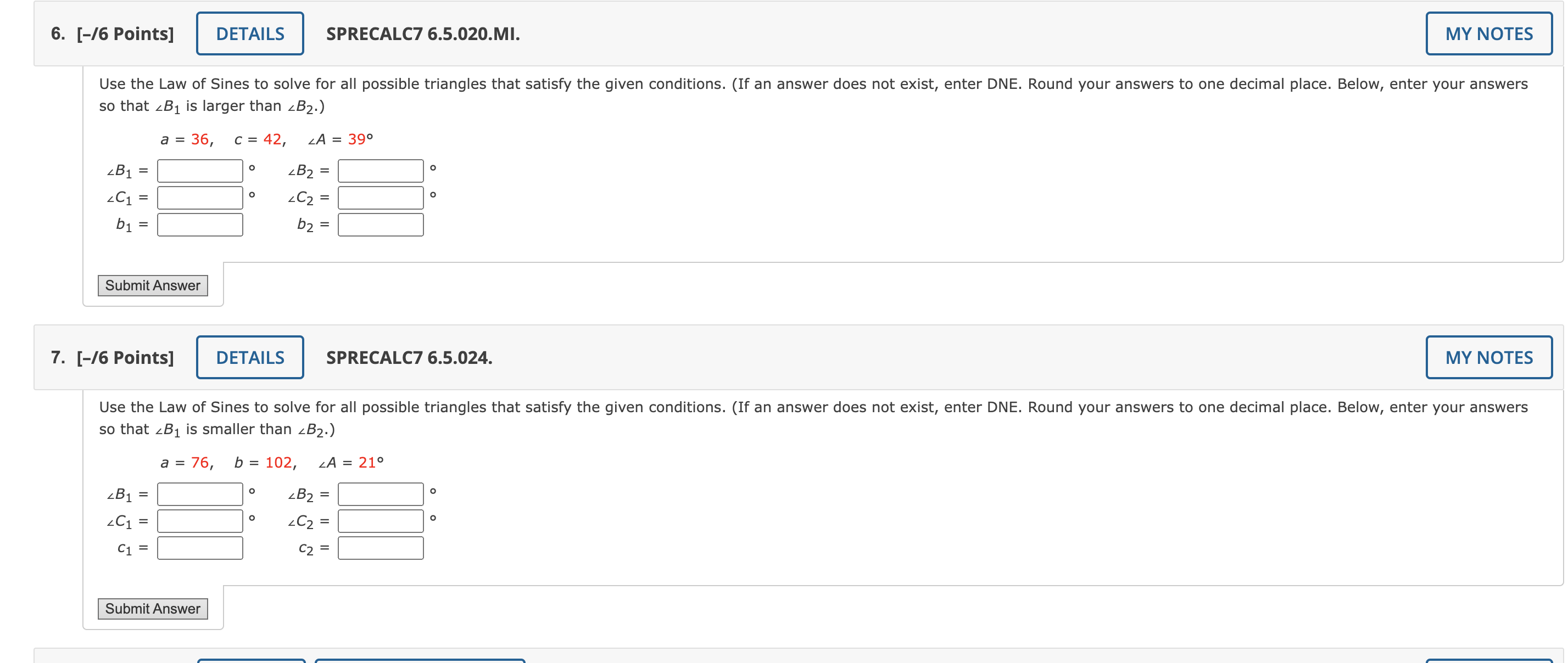 Solved [-/6 ﻿Points]SPRECALC7 6.5.020.MI. ﻿so that ??B?1 ﻿is | Chegg.com