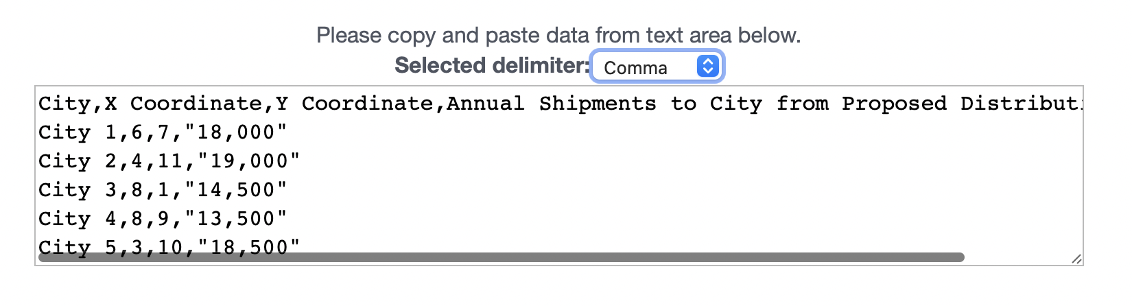 Solved The new distribution center will be located at | Chegg.com