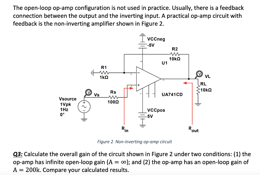Solved The open-loop op-amp configuration is not used in | Chegg.com