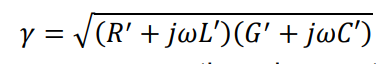 Solved The complex propagation coefficient for a | Chegg.com