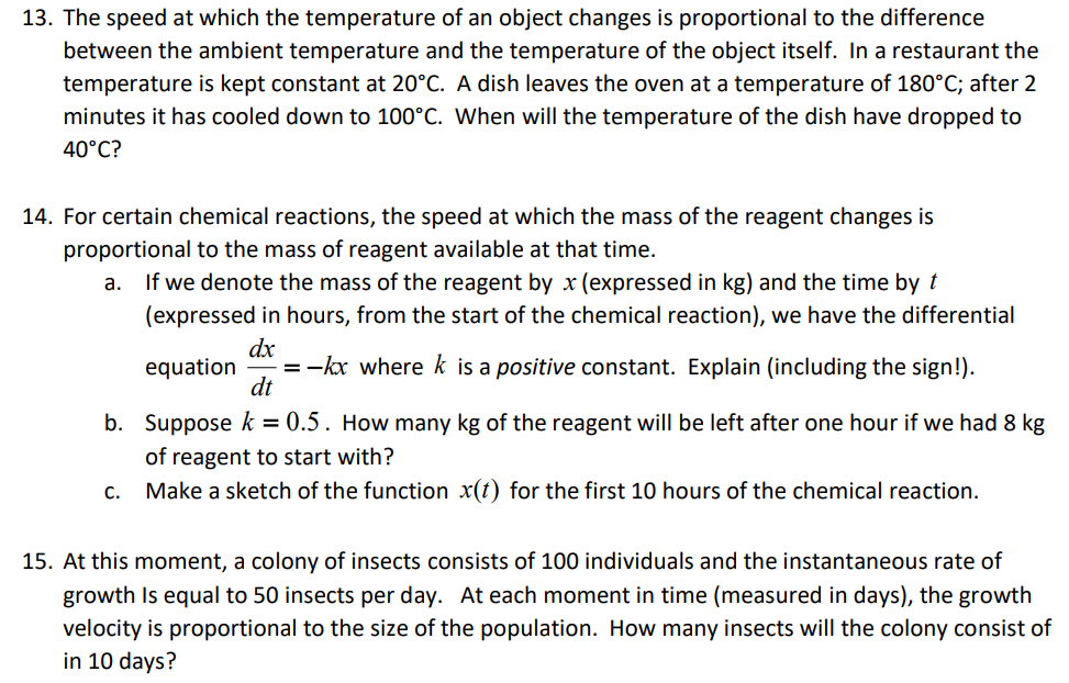 Solved 13. The speed at which the temperature of an object | Chegg.com