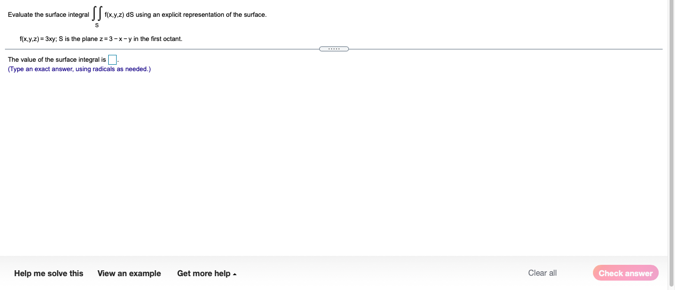 Solved Evaluate the surface integral SS: f(x,y,z) ds using | Chegg.com