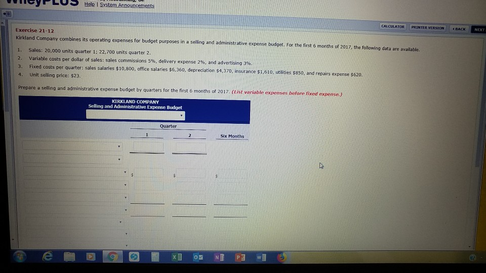 Solved CALCULATOR PRINTER VERSION BACK NEXT Exercise 21-12 | Chegg.com