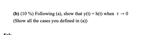 Solved Q1. (20\%) Given a CTLTI system representing a RL | Chegg.com