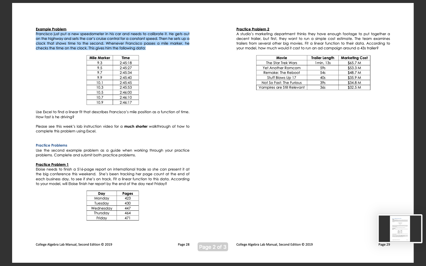 Solved Week 4 - Modelling with Linear Functions Overview The | Chegg.com