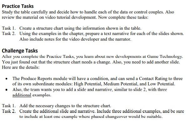 Critical Thinking Challenge: Tasks Page Chapter 11: | Chegg.com