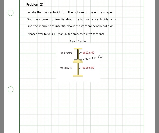 Solved Problem 1) Locate the centroid of the given section. | Chegg.com