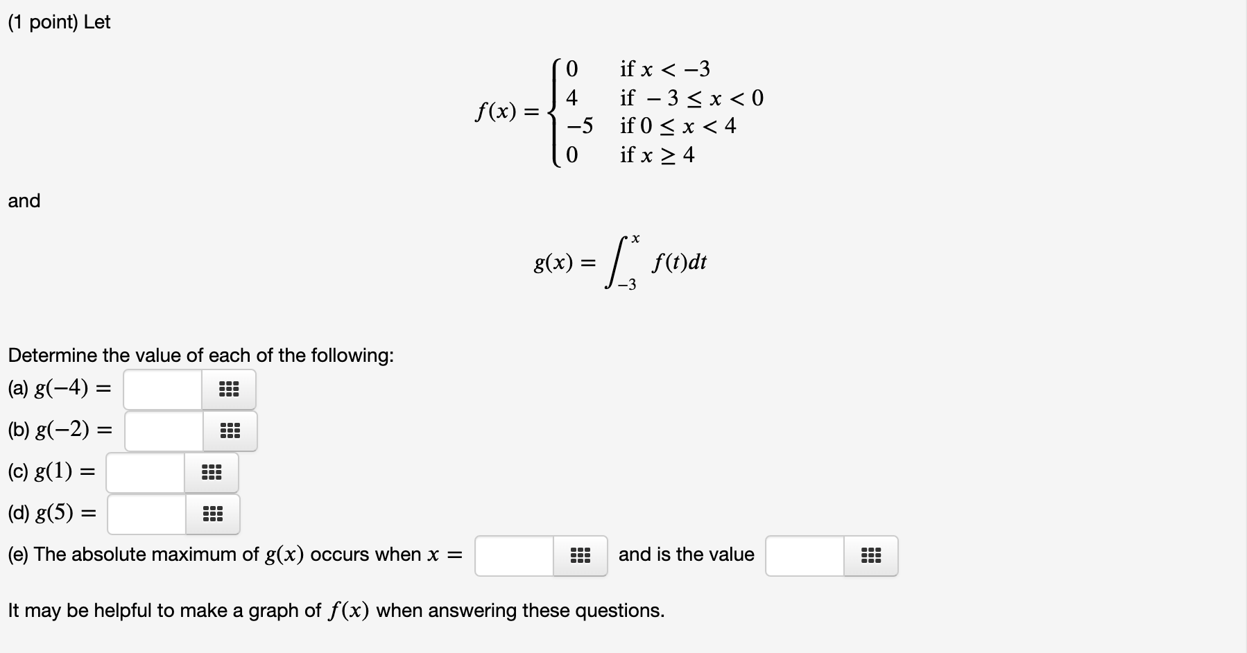 Solved (1 ﻿point) | Chegg.com