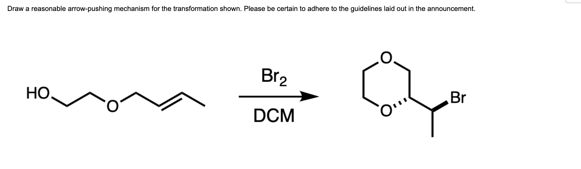 Solved Draw a reasonable arrow-pushing mechanism for | Chegg.com