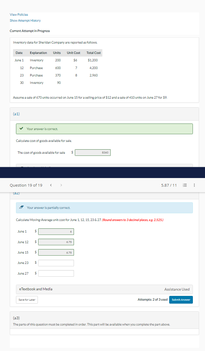 Solved View Policies Show Attempt History Current Attempt in | Chegg.com