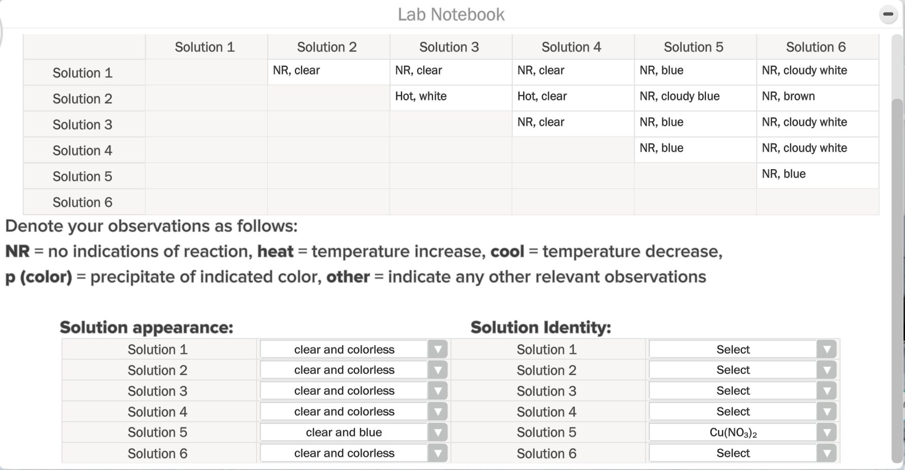Lab Notebook Solution 1 Solution 2 Solution 4 | Chegg.com