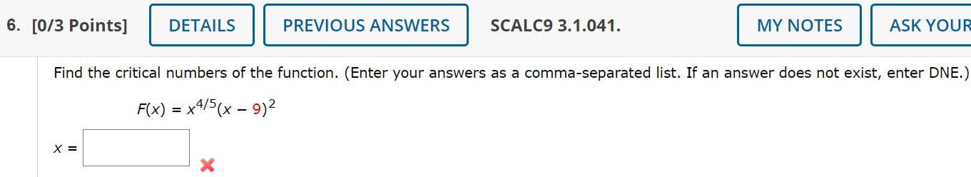 Solved Find the critical numbers of the function. (Enter | Chegg.com