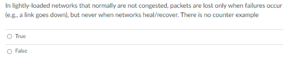 Solved In lightly-loaded networks that normally are not | Chegg.com