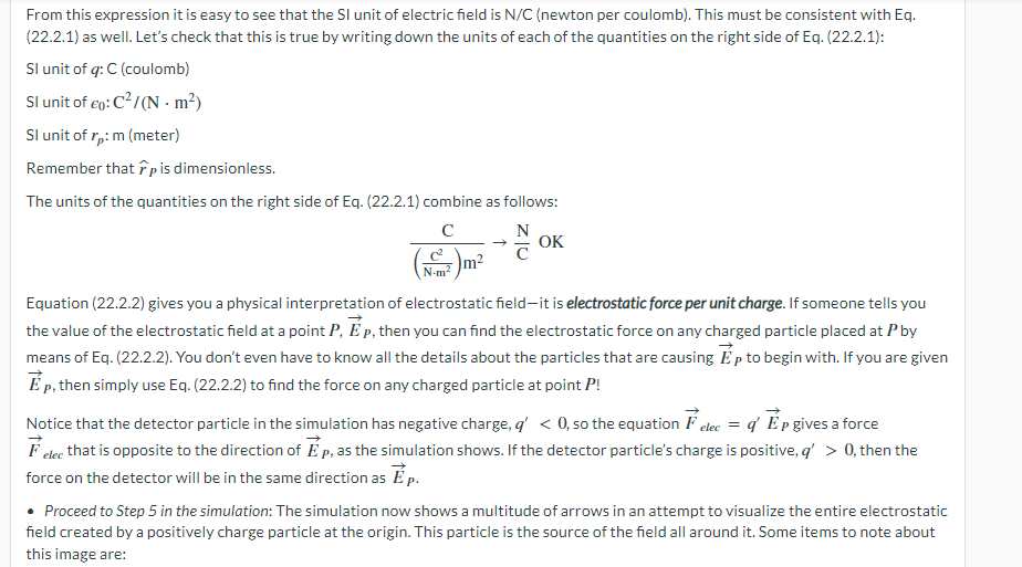 Solved In electrostatics, we are ultimately interested in | Chegg.com