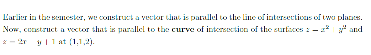 Solved Earlier in the semester, we construct a vector that | Chegg.com