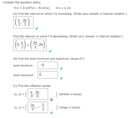 Solved Consider the equation below. | Chegg.com