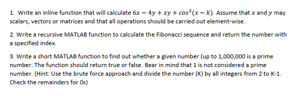 Solved 1. Write an inline function that will calculate 6𝑥 - | Chegg.com
