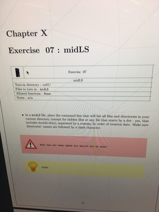 Solved Chapter X Exercise 07: midLS Exercise 07 midLS | Chegg.com