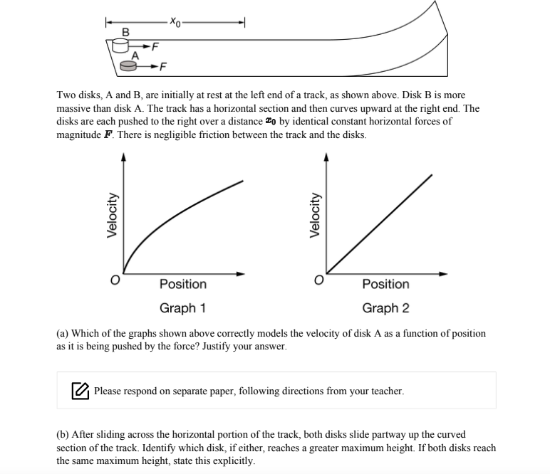 Solved Xo B F А F Two disks, A and B, are initially at rest | Chegg.com