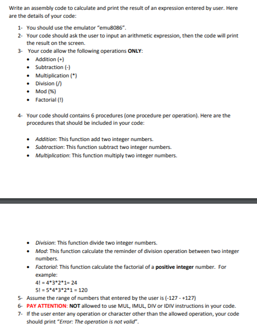 Write an assembly code to calculate and print the | Chegg.com