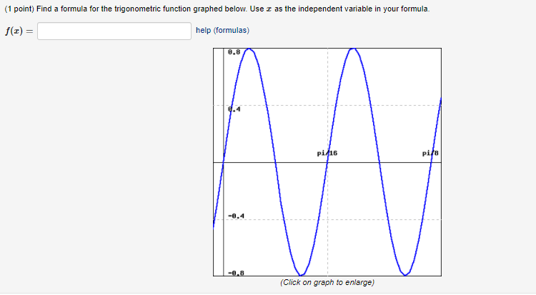 Solved (1 point) M 18pi 1@pil -5 Find a formula for the | Chegg.com