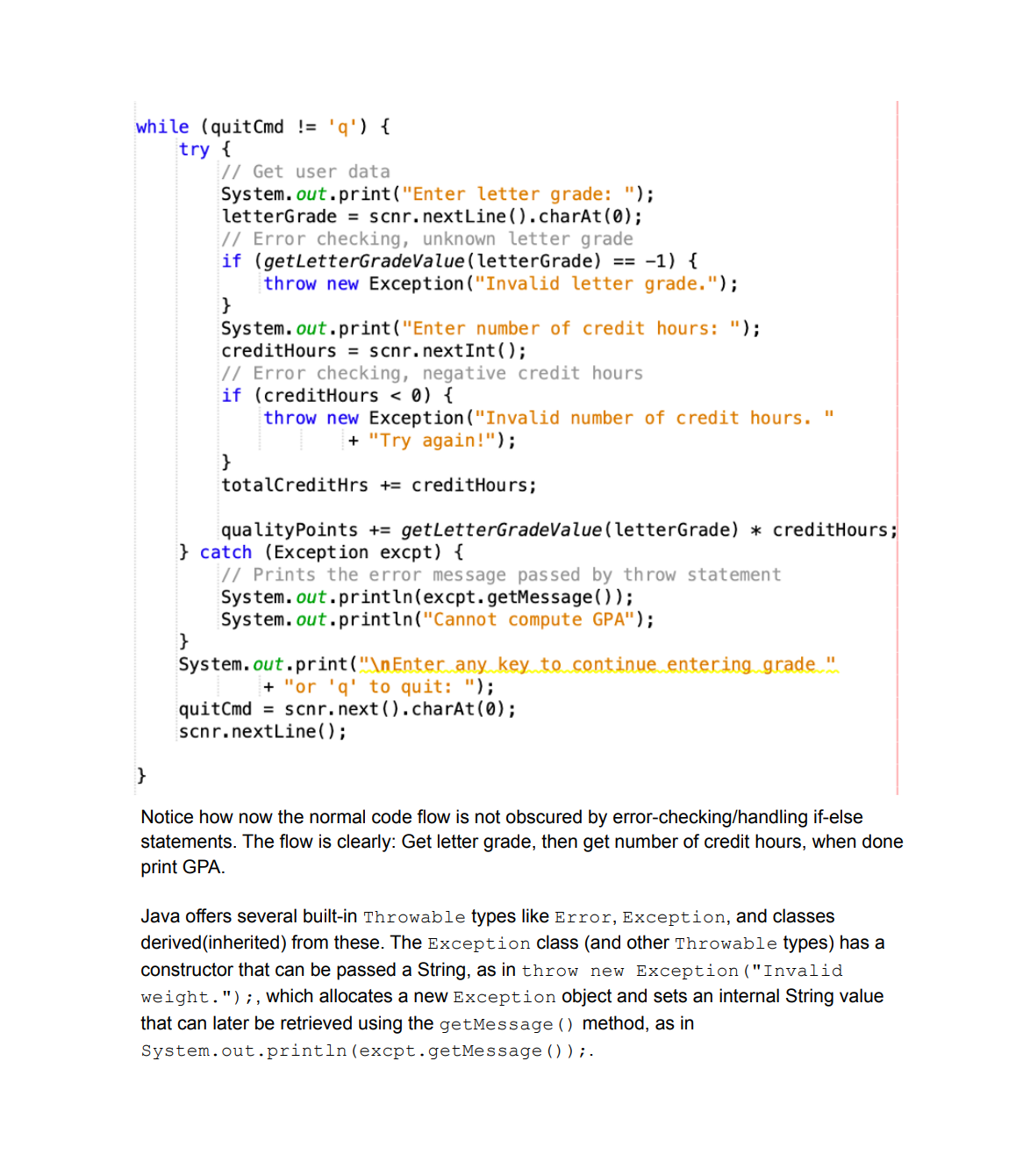 Solved ITSC 1213 - ExceptionsThis post consists of four | Chegg.com