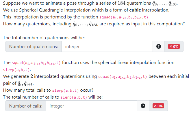 Solved Suppose we want to animate a pose through a series of | Chegg.com