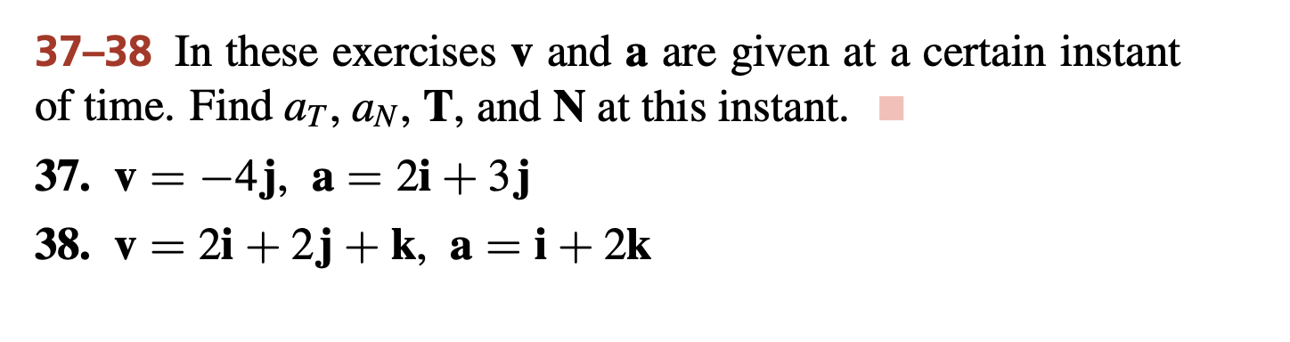 Solved 37-38 In these exercises v and a are given at a | Chegg.com