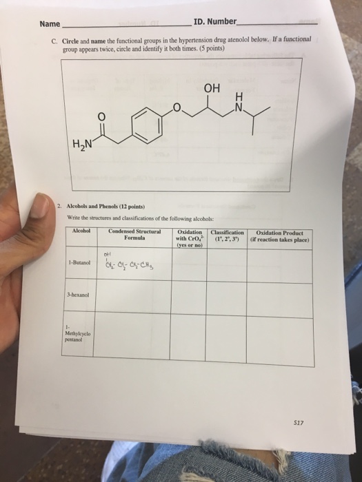 Solved Circle and name the functional groups in the | Chegg.com